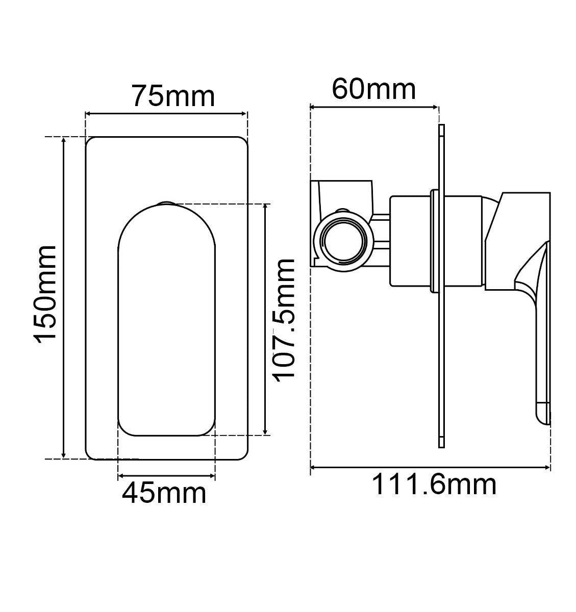 VOG - Black Wall Mixer – trade-suppliers