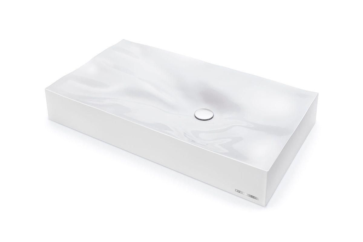 Sternhagen 815x465x130mm Dune Above Counter Basin White or Black Gloss ...