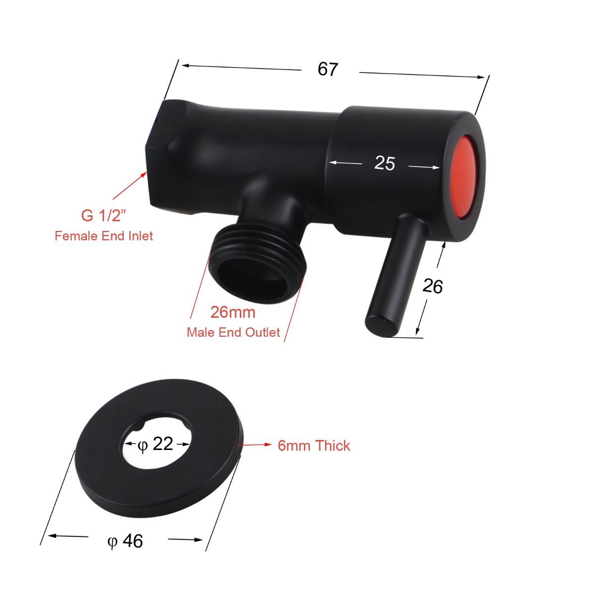 Norico Pentro Matte Black Round Brass Washing Machine Taps Set – trade ...